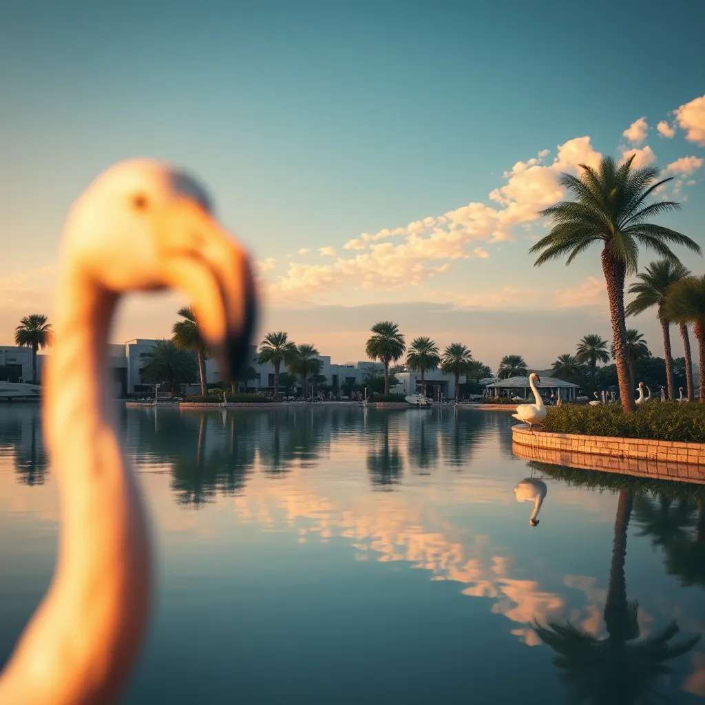 Discovering the Charm of Flamingo Lake in Dubai